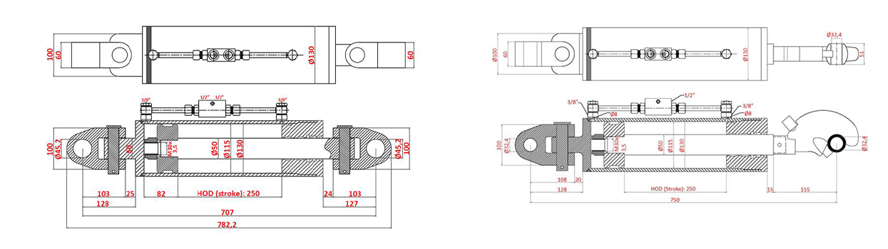 hidravlična poteznica 4 kategorija (fi 45,2) / (32,4mm) | ROSI Teh